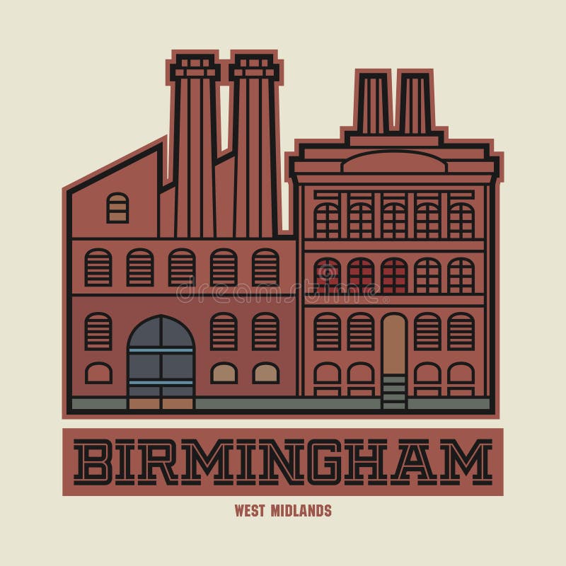 Emblem with the Name of Birmingham, West Midlands Stock Vector ...