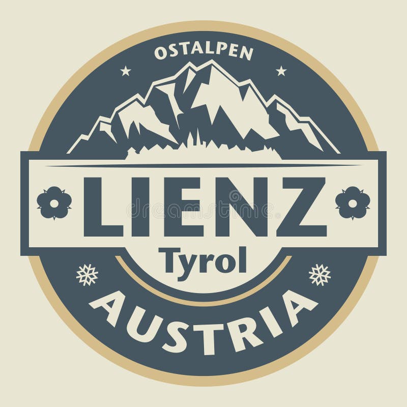 Emblem with the Name of Lienz, Tyrol, Austria Stock Vector ...