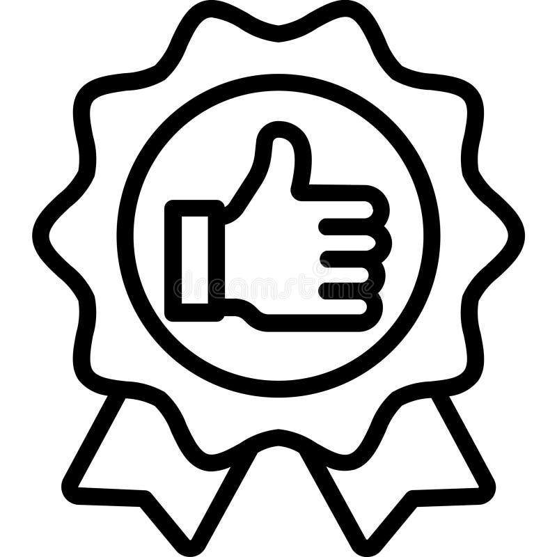 Emblem Outline Vector Icon that Can Easily Edit or Modify . Stock ...