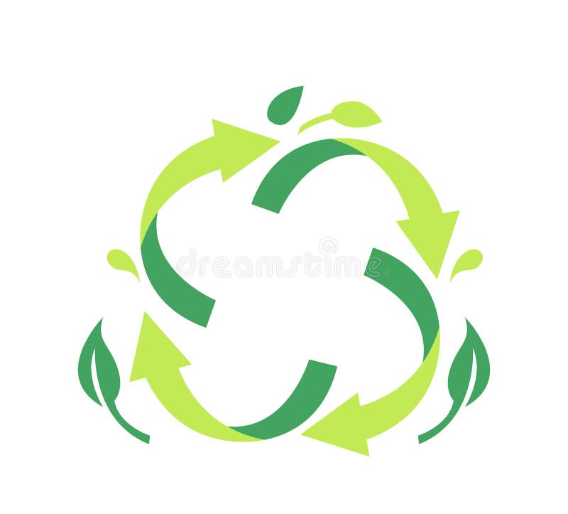 Emblem for Recyclable Package. Recycle Symbol of Green Circulate ...