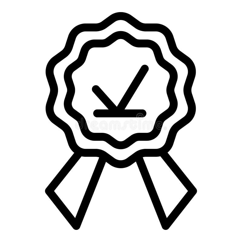 Emblem Reliability Icon, Outline Style Stock Vector - Illustration of ... Emblem Reliability Icon, Outline Style Stock Vector - Illustration of ...