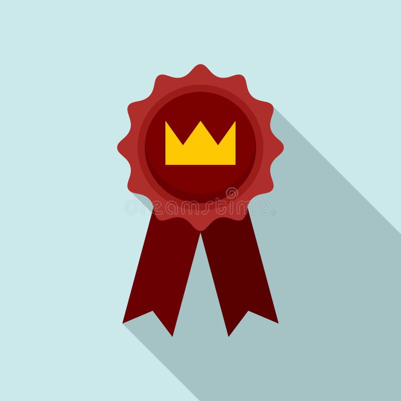 Emblem Reputation Icon, Flat Style Stock Vector - Illustration of ...