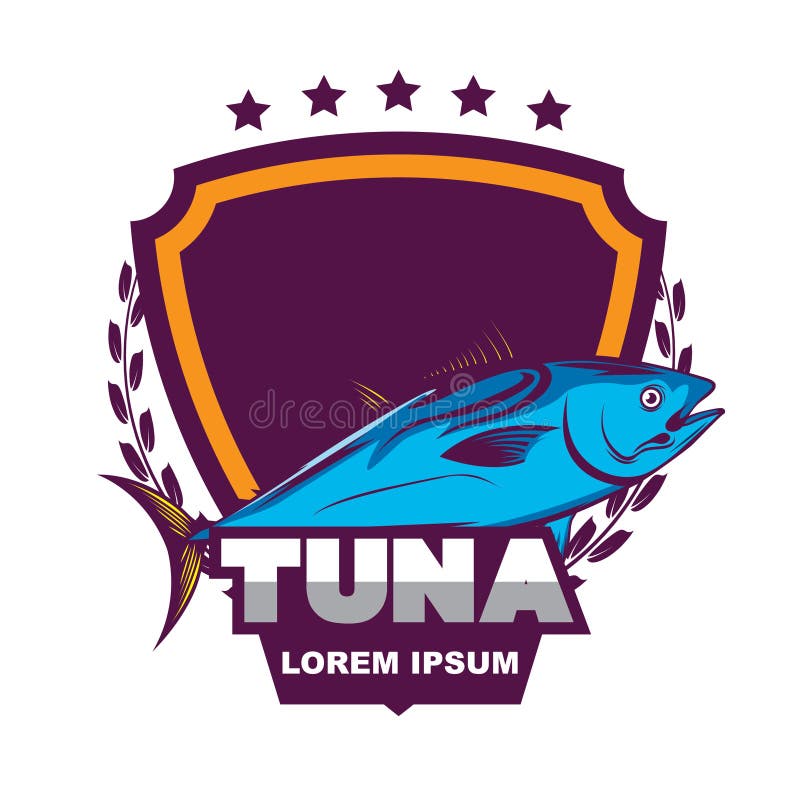 Tuna logo stock vector. Illustration of fresh, isolated - 105776091