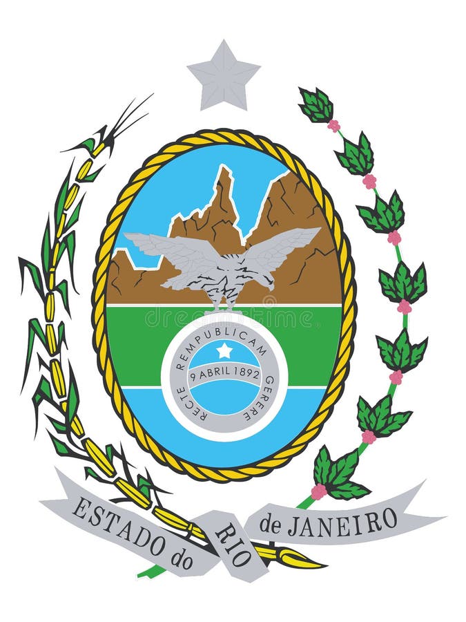 Emblem of Rio De Janeiro State Stock Vector - Illustration of state ...