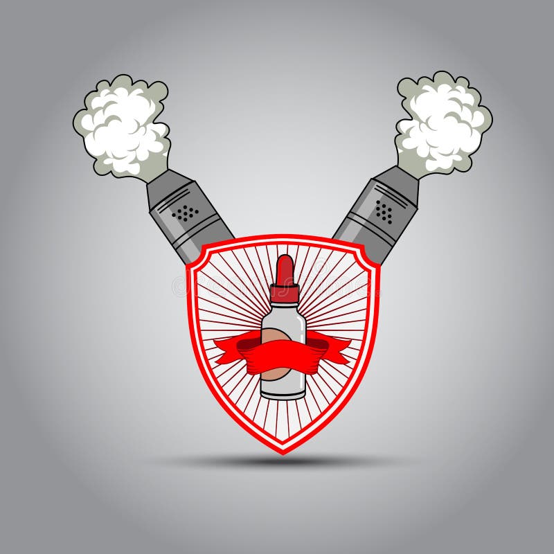 The Emblem in the Shape of a Shield for Electronic Cigarette Stock ...