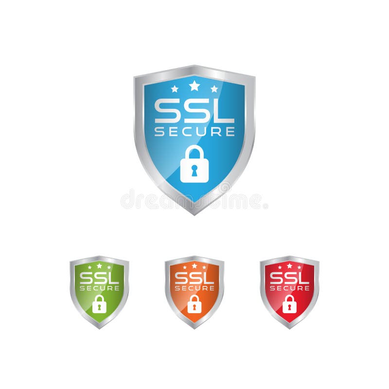 Secure SSL logo stock vector. Illustration of encrypt - 7709540