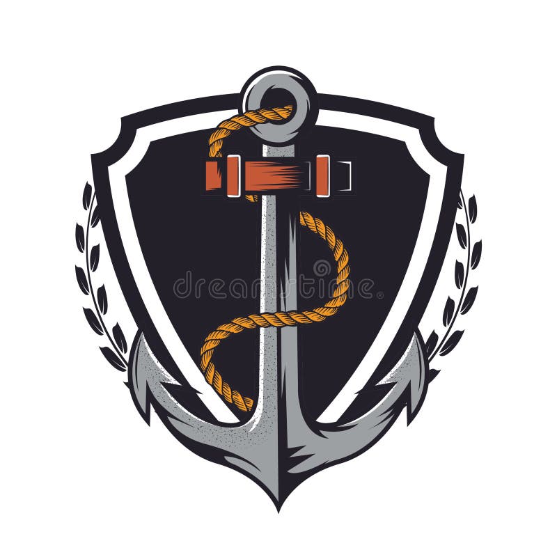 Anchor design template stock vector. Illustration of equipment - 105384690