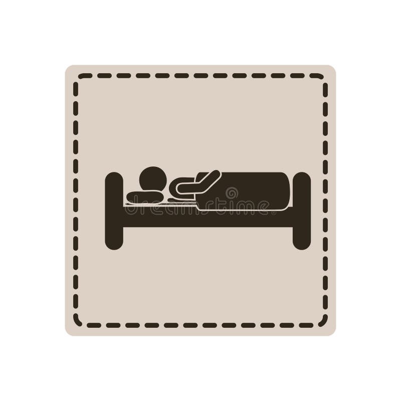 Emblem Sticker Bed Person Sleeping Stock Illustrations – 12 Emblem ...