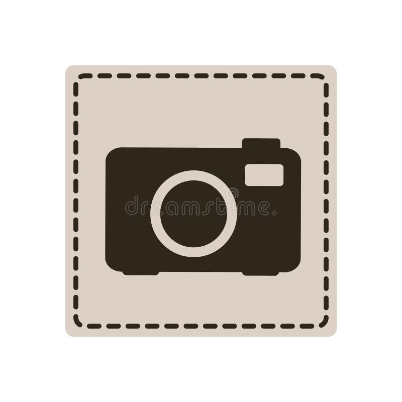 Emblem sticker camera icon stock illustration. Illustration of frame ...