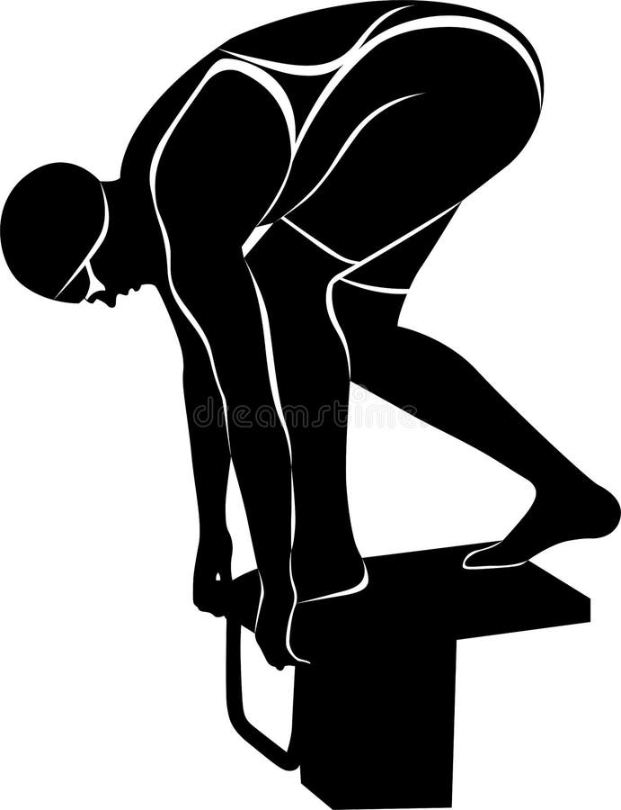 Swimmer Athlete. Swimmer. the Emblem of the Swimmer Stock Vector ...