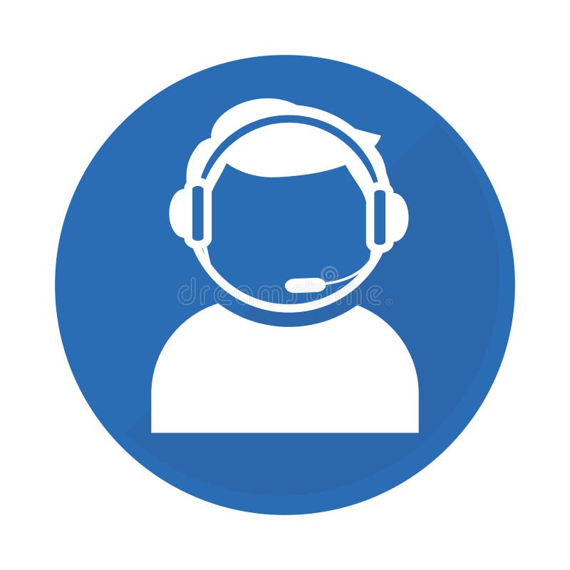 Emblem Technical Support Assistant Icon Stock Illustration ...