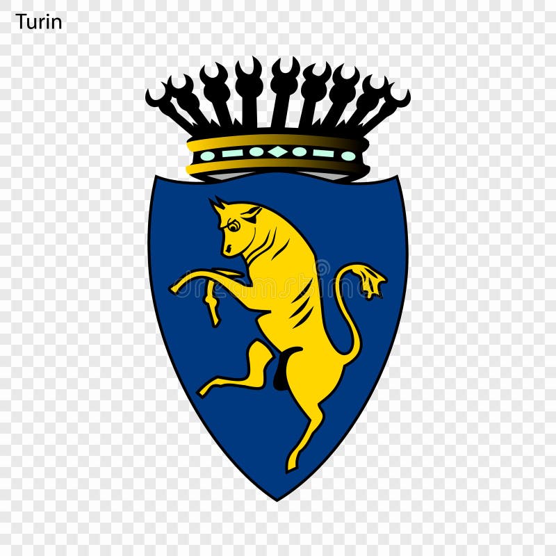 Emblem von Turin stock abbildung. Illustration von arme - 130370727