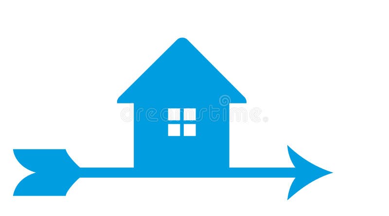 Emblema da casa ilustração stock. Ilustração de emblema - 27249026