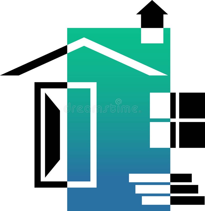 Emblema de la casa ilustración del vector. Ilustración de casero - 14102840