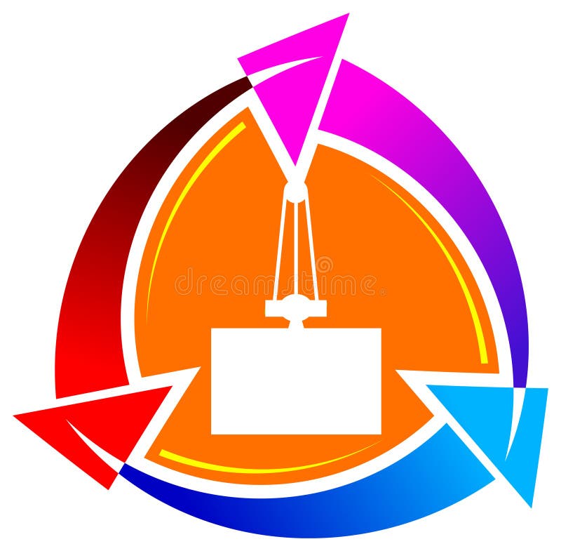 Emblema del carico illustrazione vettoriale. Illustrazione di avanti ...