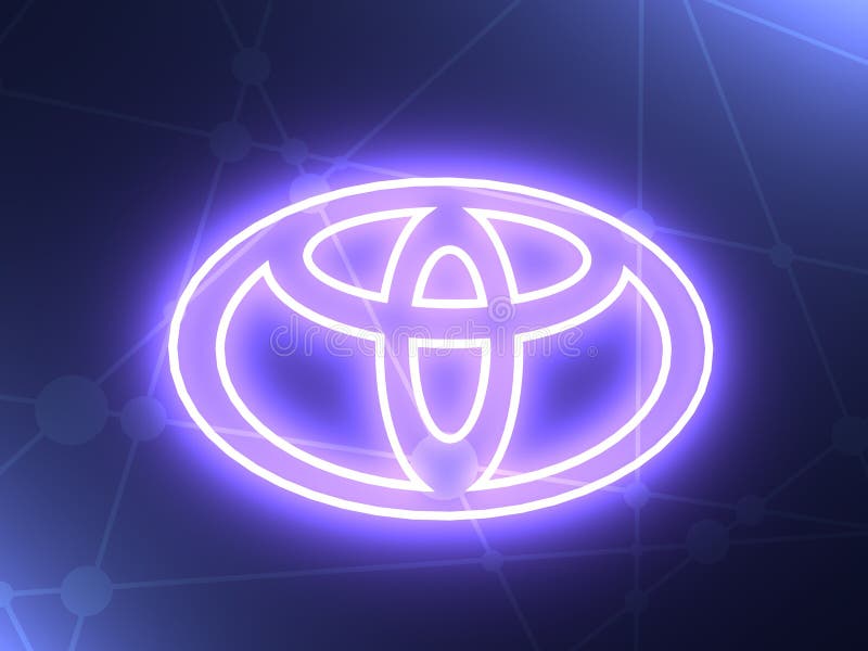 Emblema Del Coche De Toyota Foto de archivo editorial - Ilustración de ...