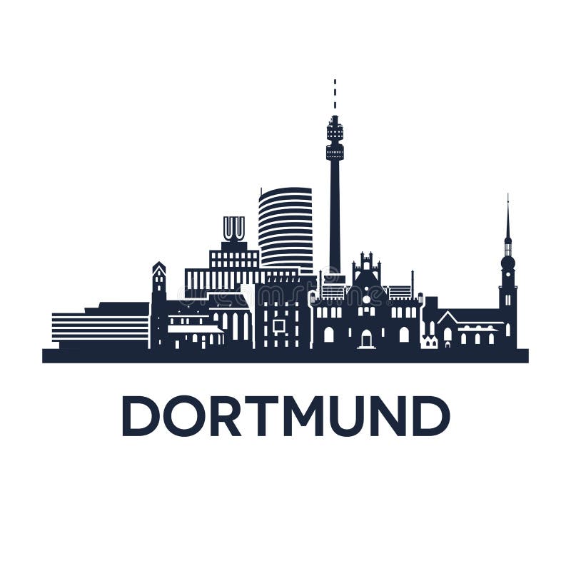 Emblema Del Horizonte De Dortmund Ilustración del Vector - Ilustración ...