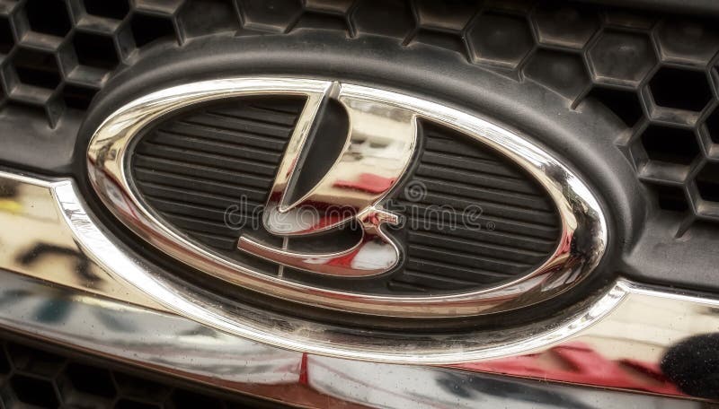 Emblema do carro de LADA imagem editorial. Imagem de descanso - 103291965