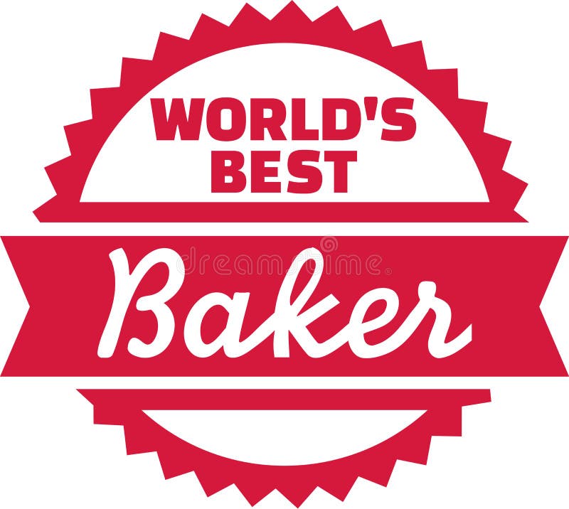 Emblema Do Padeiro Do Mundo O Melhor Ilustração do Vetor - Ilustração ...