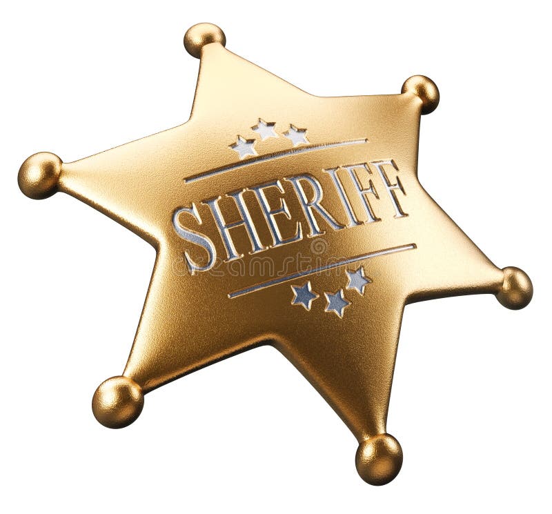 Distintivo de xerife ilustração stock. Ilustração de velho - 13108962