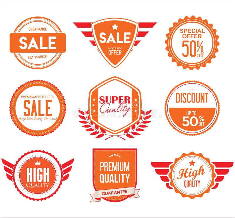 Emblema Ou Modelo De Emblema Com O Conceito Moderno Ilustração do Vetor ...