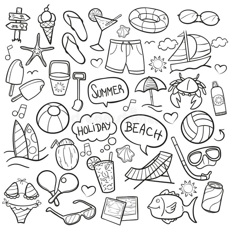 Beach Tools Stock Illustrations – 13,579 Beach Tools Stock ...