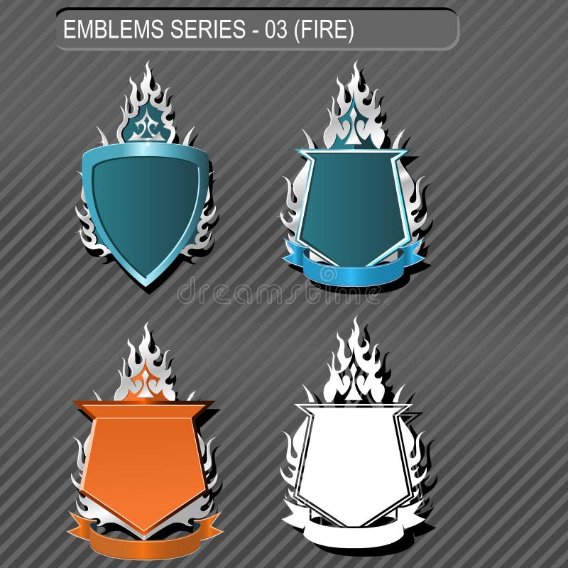 EMBLEMS stock vector. Illustration of coat, isolated, graphic - 3993626