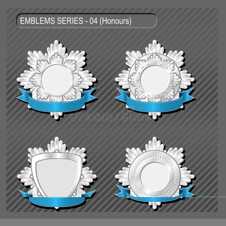 Emblems stock vector. Illustration of bright, honours - 3993597