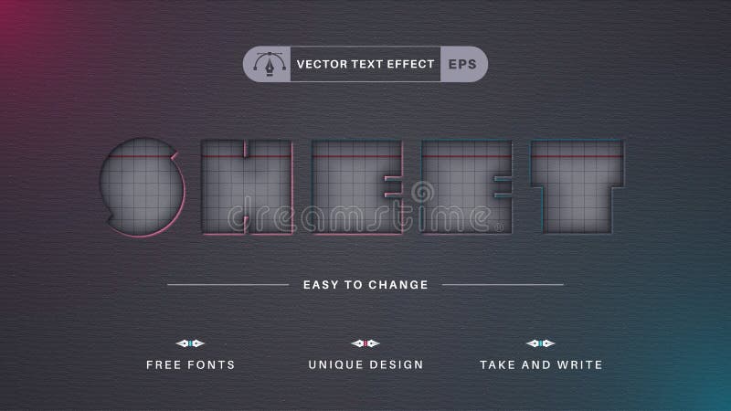 Emboss Glow - Editable Text Effect, Font Style Stock Vector ...