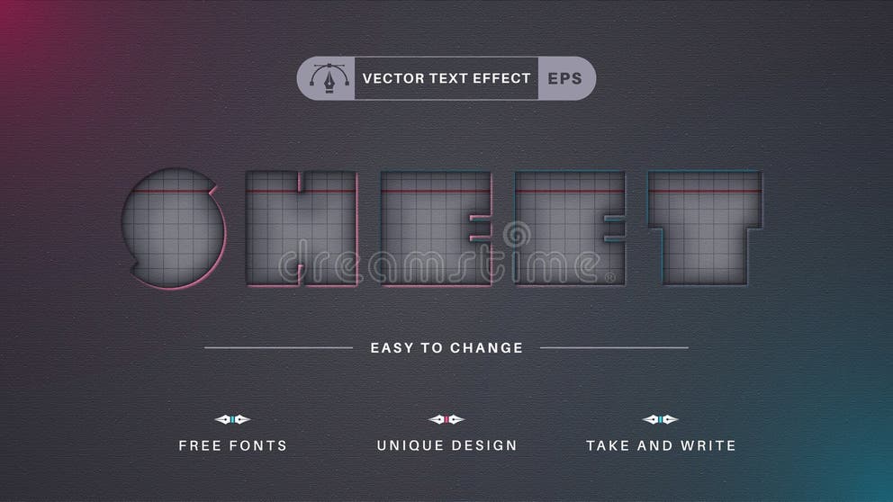 Emboss Glow - Editable Text Effect, Font Style Stock Vector ...