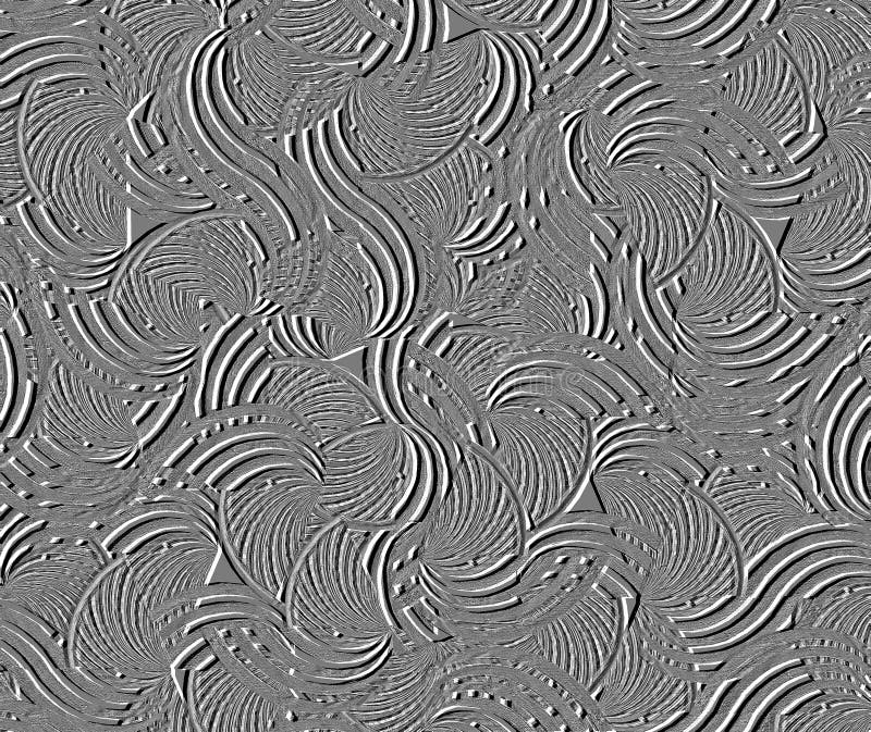 Embossed Abstract Grey-white Background Stock Illustration ...