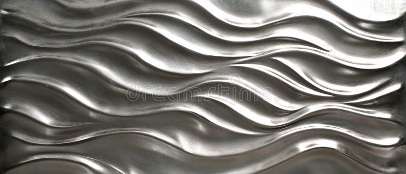 Embossed Aluminum with Raised Wavy Texture Highlighting Craftsmanship ...