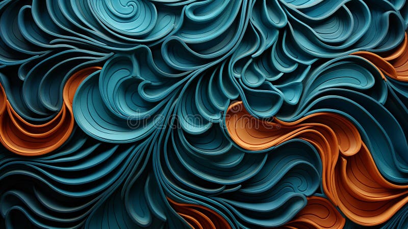 Embossed Art Techniques: Intricate Patterns on Canvas Stock ...