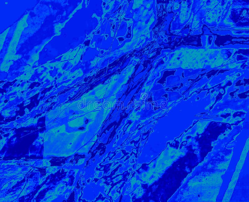 Embossed Blue Background with a Spectacular Pattern. Surreal Wall ...