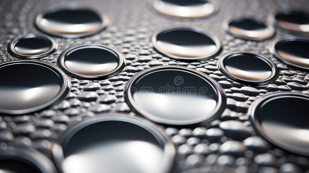 Embossed Circles Texture Background Stock Illustration - Illustration ...