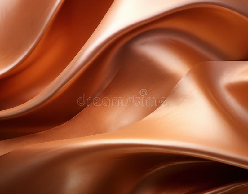 Embossed Copper Sheet Metal Flowing Elements. Stock Illustration ...