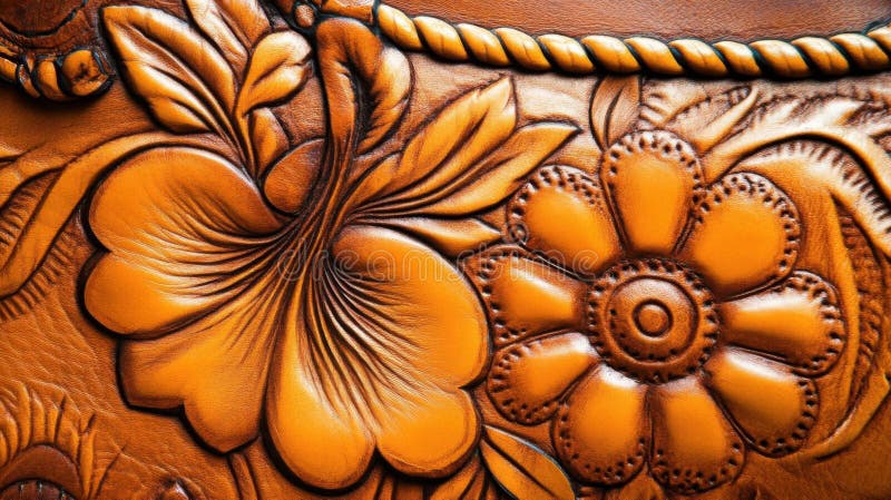 Tooled Leather Flowers Stock Photos - Free & Royalty-Free Stock Photos ...