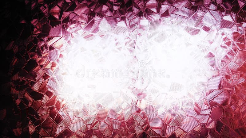 Embossed Glass Background. Corrugated Glass Pink Monochrome Stock Photo ...