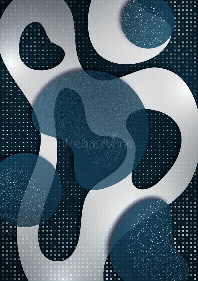 Embossed Layers of Cut Paper, Dynamic Colored Shapes, Circles, Small ...