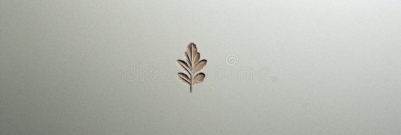 Embossed Leaf Design on Textured Paper Symbolizing Nature, Simplicity ...