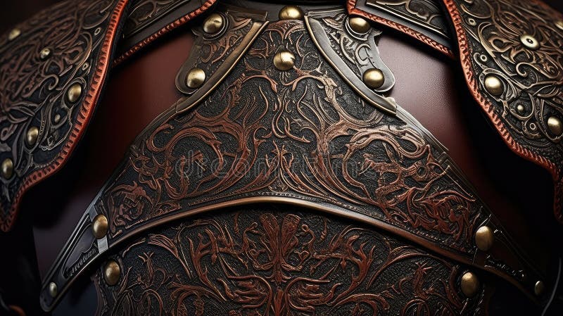 Embossed Medieval Armor Texture Stock Photo - Image of craftsmanship ...