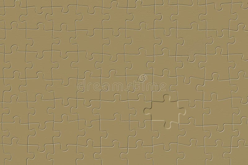 Embossed, Missing Piece of a Gold Jigsaw Puzzle Stock Image - Image of ...