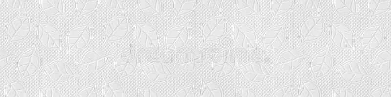 Embossed Paper Background with Leaves Pattern, Seamless Texture, Paper ...