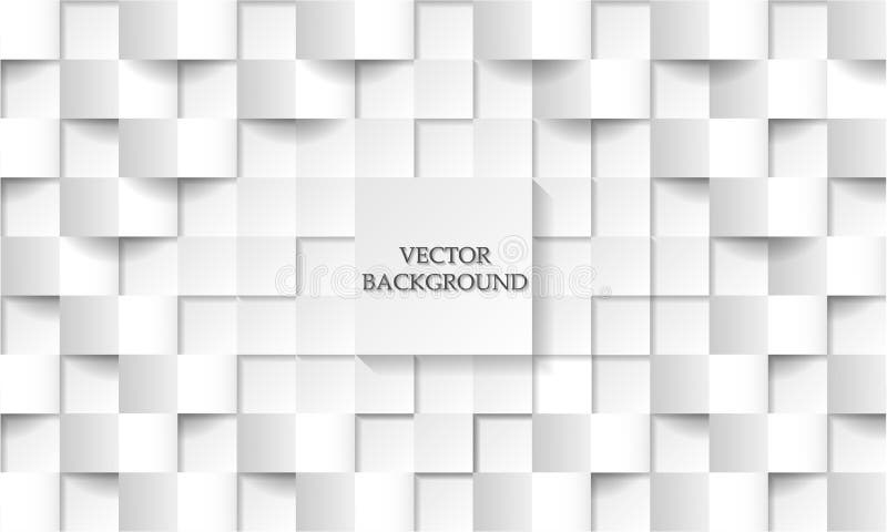 Embossed Paper Square White Background Stock Vector - Illustration of ...