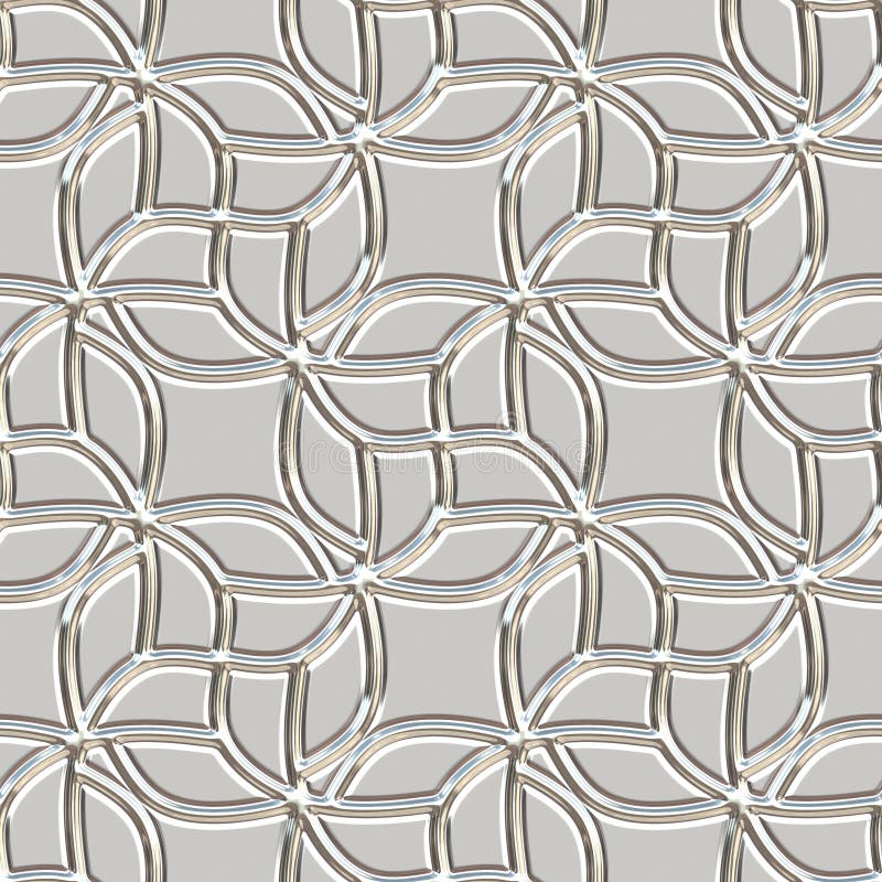 Embossed Silver Seamless Repeating Pattern Tile Stock Illustration ...