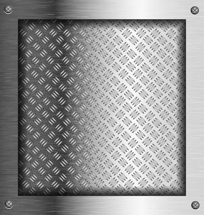 Embossed steel metal frame stock vector. Illustration of design - 39858405