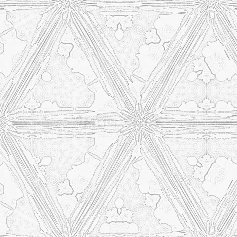 Embossed Texture of Triangles in White Color. Stock Illustration ...