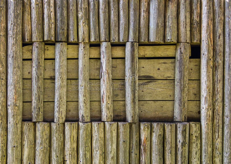 Embossed Texture of Wooden Window Rounded Planks Stock Image - Image of ...