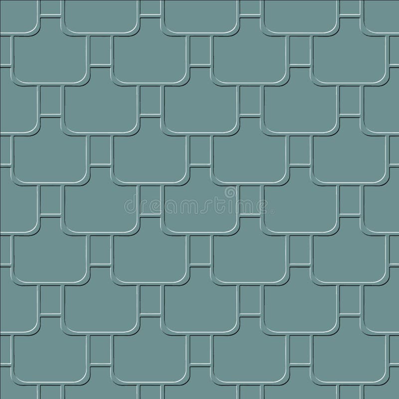 Embossed Tiles Squares 3d Seamless Pattern. Emboss Surface Modern ...