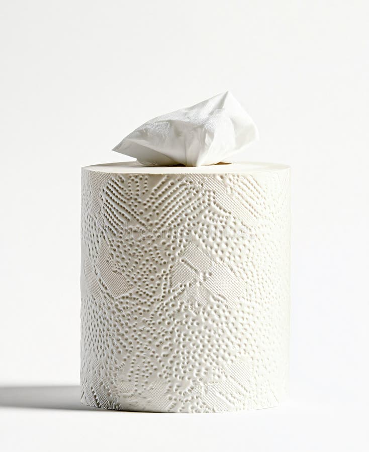Embossed Tissue Paper Roll in Minimalist Setting High Quality Image ...